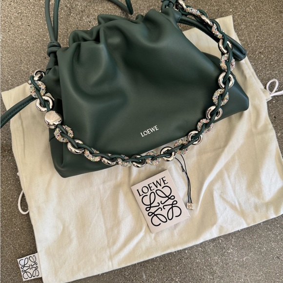 Loewe Bags Authentic Loewe X Suna Fujita Flamenco Bag Medium In